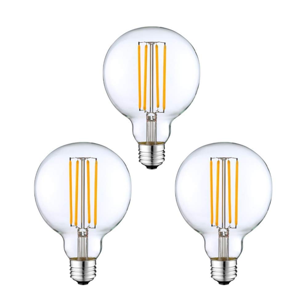 3 Pack - Modvera G25 LED Globe Light Bulb 40 Watt Equivalent Uses Only ...